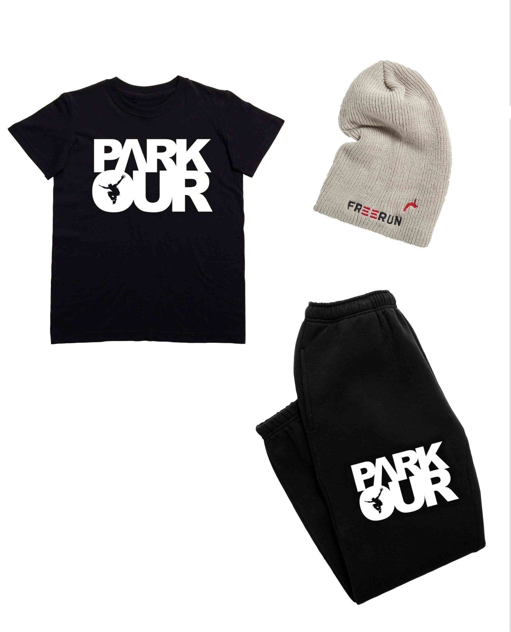 Parkour Startpakke - small, sort/hvid – Parkourshoppen